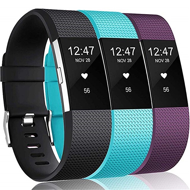 3 Pack Bands Compatible with Fitbit Charge 2, Classic & Special Edition ...