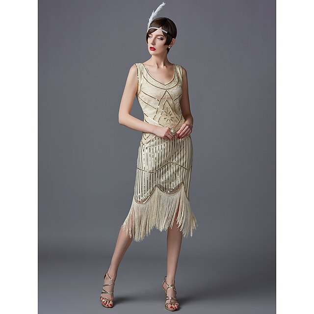 Roaring 20s 1920s Knee Length Dress Flapper Dress Prom Dresses ...