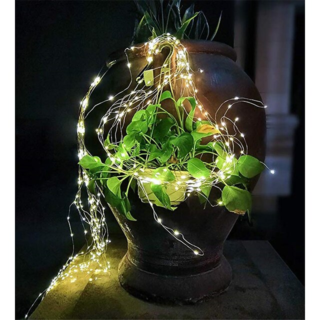 Elegant Wedding Reception Party 10x2M 200 LEDs Copper Wire Vines Lights ...