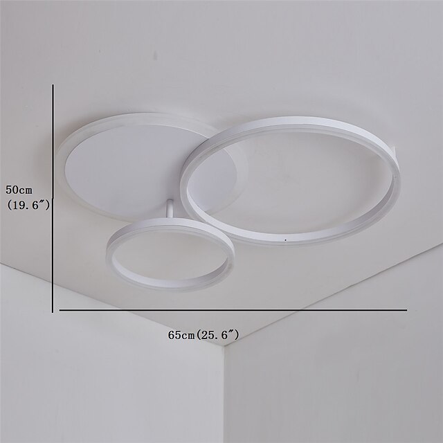 3-Light 50 cm Ceiling Lights LED Cluster Design Circle Design Flush ...
