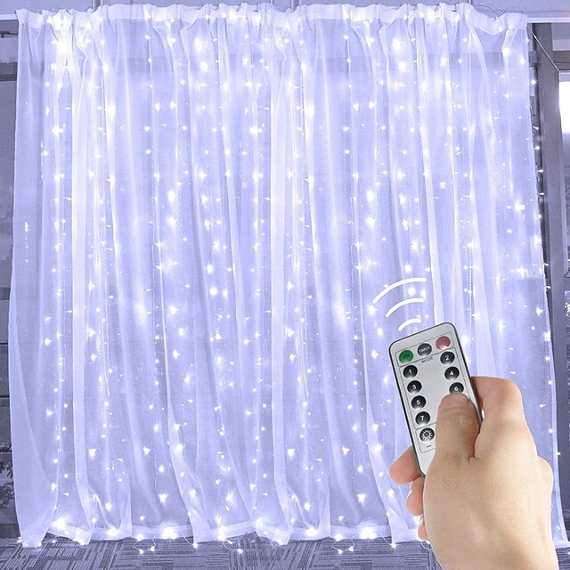 Window Curtain String Light 3x2M Outdoor Wedding Decorating Window ...
