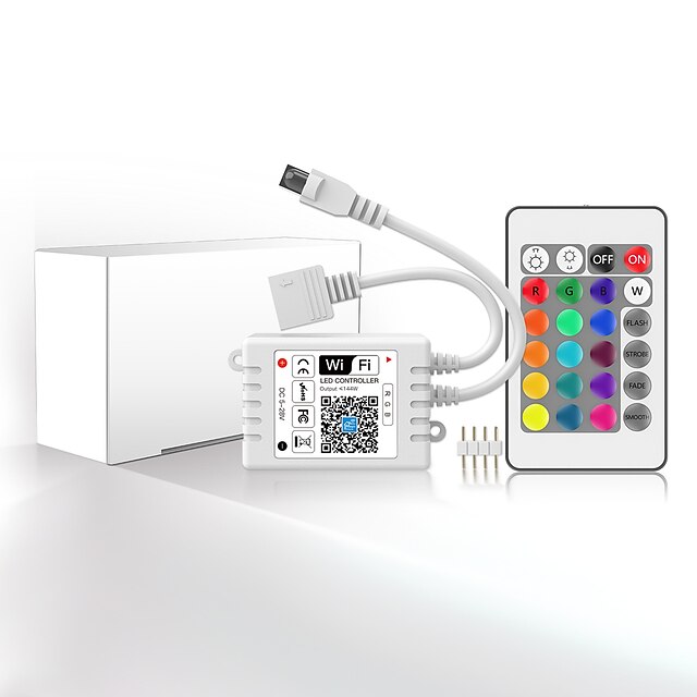 Smart RGB LED Strip Light App Control 15m 49ft 2835 SMD 810 LEDs IR 24 ...