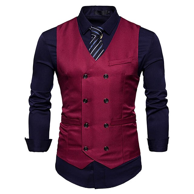 Elegant Vintage Classical Masquerade Vest Waistcoat Gentleman Kingsman ...