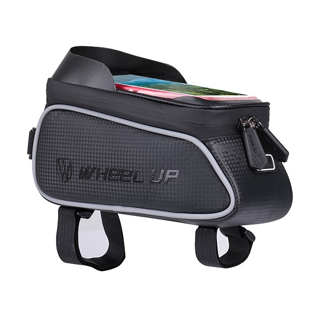 Wheel up Cell Phone Bag Bike Frame Bag Top Tube 6 inch Touchscreen ...