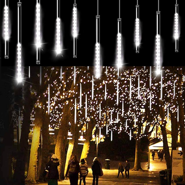 Falling Rain Lights Meteor Shower Lights Christmas Lights 30cm 8 Tube ...