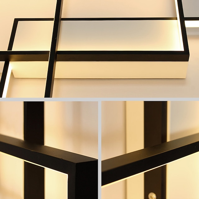 LED Ceiling Light Square Shape 113cm Linear Design Flush Mount Lights ...