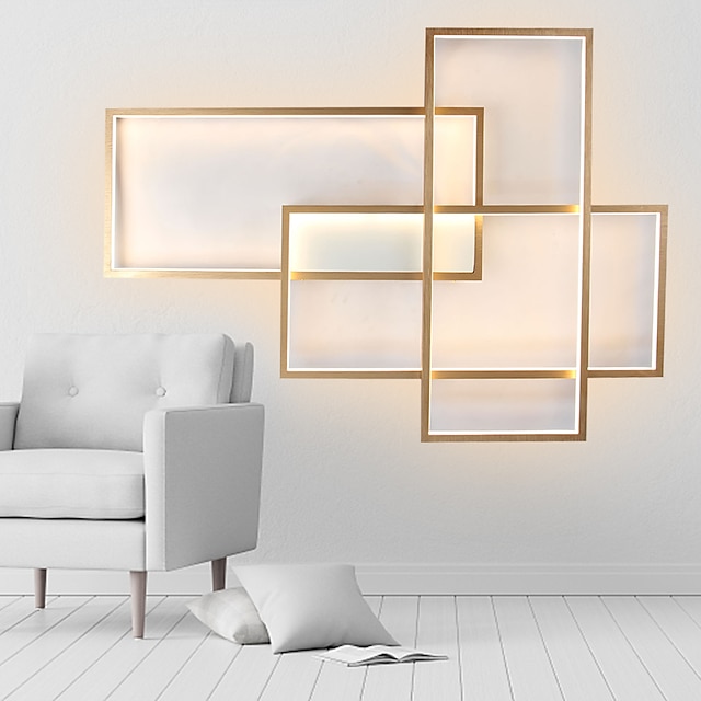 LED Ceiling Light Square Shape 113cm Linear Design Flush Mount Lights ...