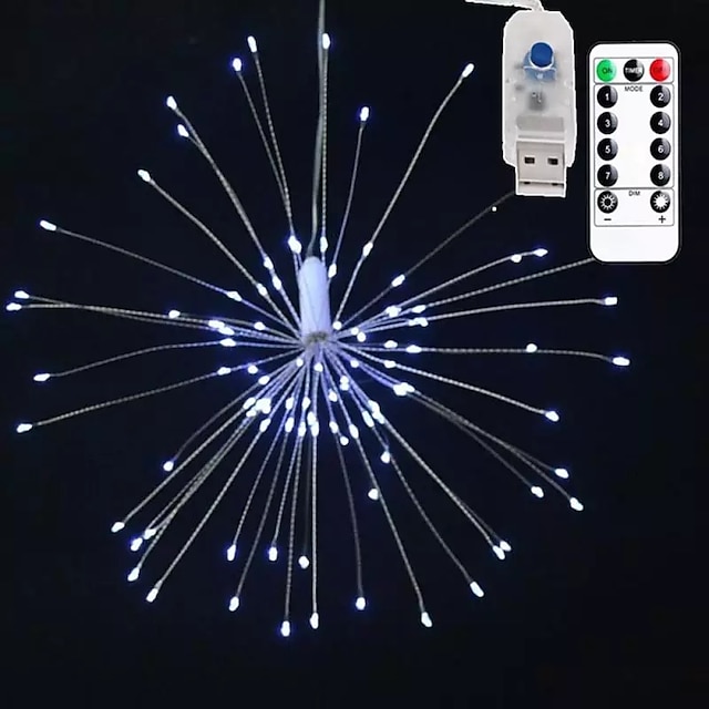 led starburst scintille lumières bricolage extérieur étanche fée ...