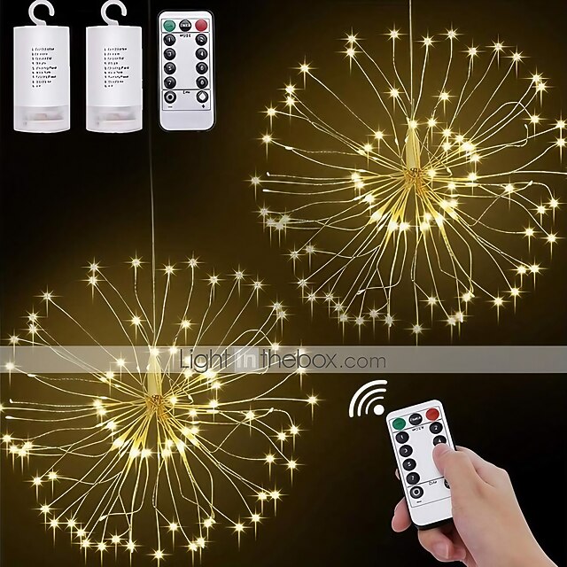 LED Firework Starburst String Lights Outdoor Waterproof 120 LEDs DIY ...