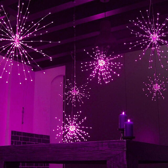 led starburst scintille lumières bricolage extérieur étanche fée ...