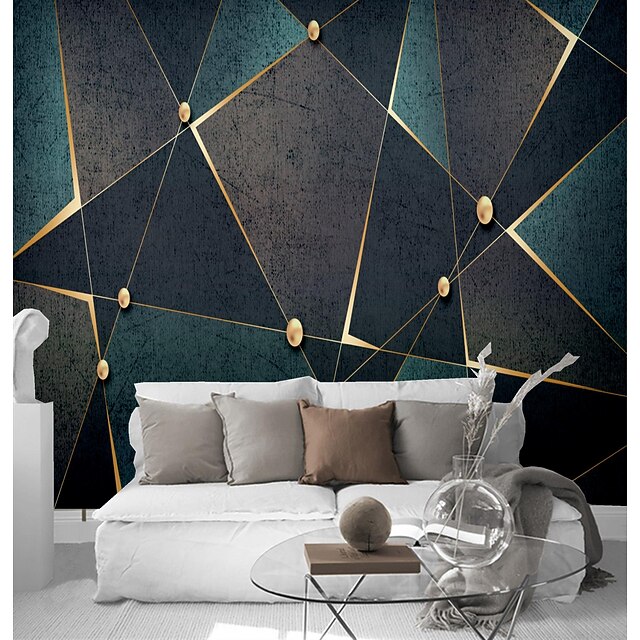 Mural Wallpaper Wall Sticker Covering Print Gold Abstract Canvas Home ...