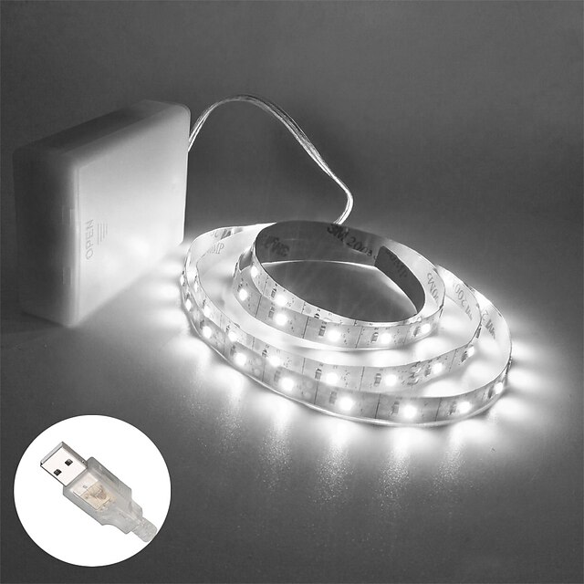 LED Light Strips USB Interface or AA Battery Box Power Supply Flexible ...