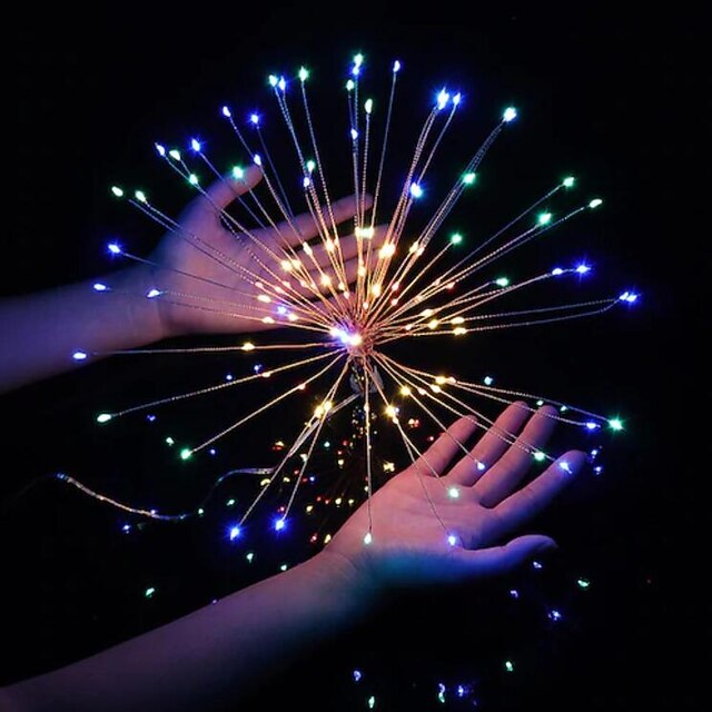 led starburst scintille lumières bricolage extérieur étanche fée ...