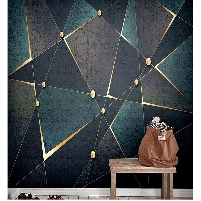 Mural Wallpaper Wall Sticker Covering Print Gold Abstract Canvas Home ...
