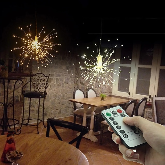 led starburst scintille lumières bricolage extérieur étanche fée ...