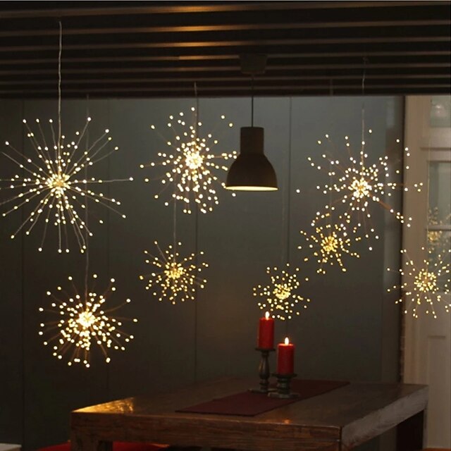 led starburst scintille lumières bricolage extérieur étanche fée ...