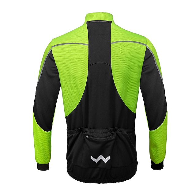 Men's Cycling Jacket Winter Thermal Warm Fleece Lining Windproof ...