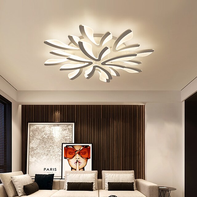 LED Dimmable Ceiling Light Modern Dandelion Nordic Style Acrylic ...