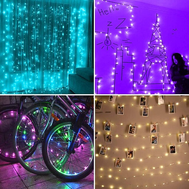 RGB Fairy Lights Led String Lights for Indoor Outdoor Twinkle Lights ...