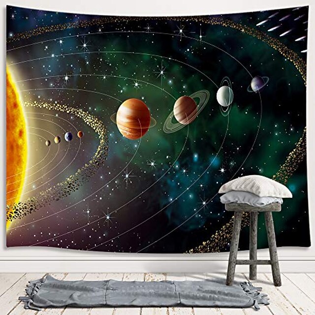 Outer Space Planets Tapestry Universe Galaxy Tapestry Wall Hanging for ...