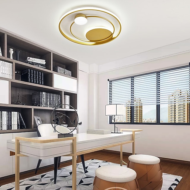 LED Ceiling Light 42cm 52cm Nordic Art Acrylic LED Bedroom Ceiling Lamp ...