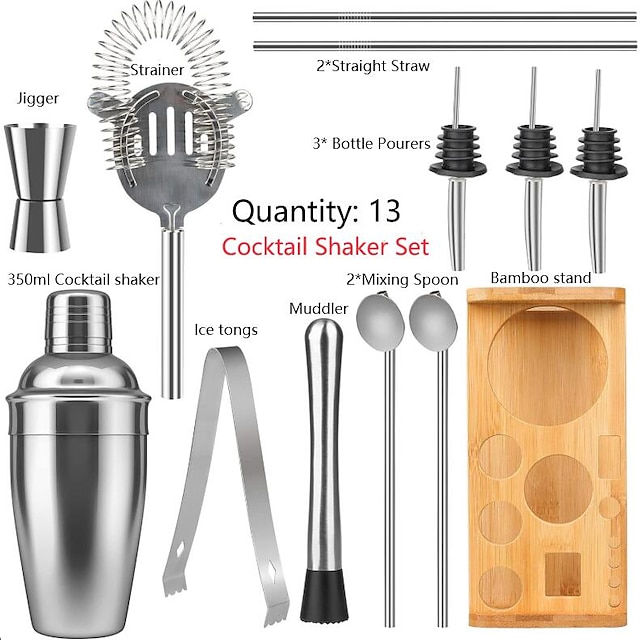 bartender kit cocktail shaker mixer rostfritt stål 350 ml bar ...