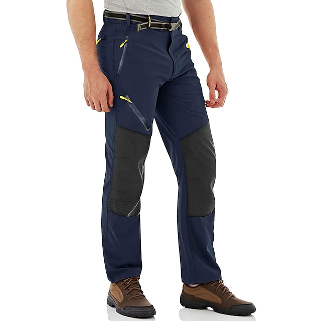 Herren Wasserdichte Wanderhose Fleece Gefütterte Hose Softshellhosen