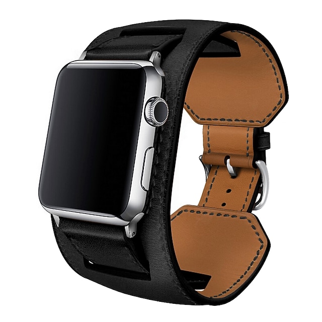 Genuine Leather Smart Watch Band Compatible with Apple iWatch 49mm 45mm ...