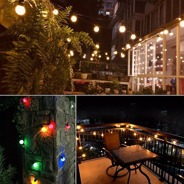 G50 Retro Bulb LED String Lights 3M 1.5M LED Bulb Light Battery or USB ...