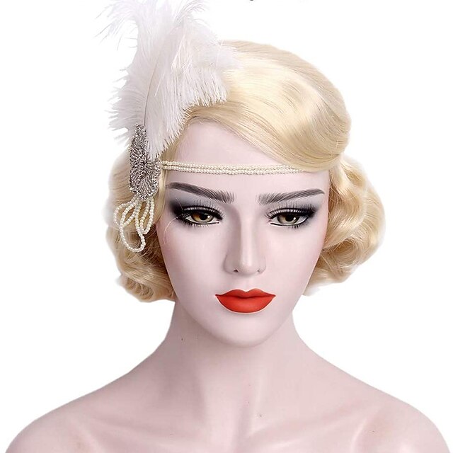 Roaring 20S Wig Wave 1920S Wig Short Curly Fancy Dress for Women ...