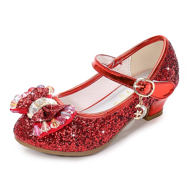 Girls' Glitter Princess Party Shoes – Sparkling Mary Jane Dress Shoes ...