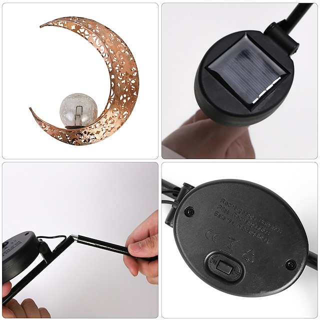 ramadan eid luci luci solari per esterni impermeabile led patio solare ...