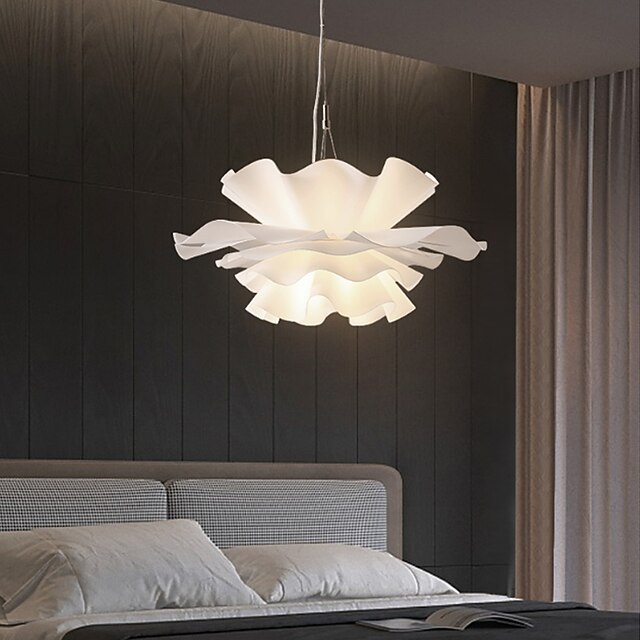 LED Pendant Light Modern White 40cm 55cm Geometric Shapes Stylish ...