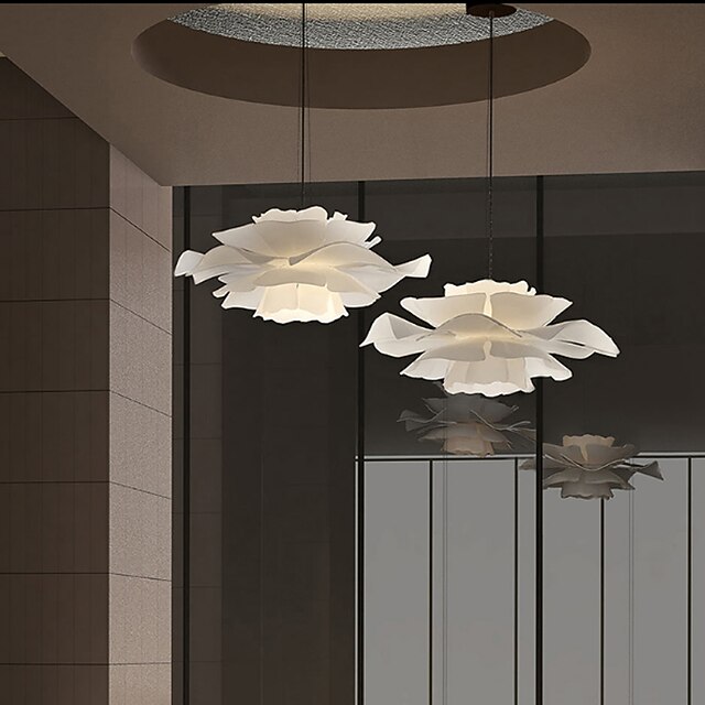 LED Pendant Light Modern White 40cm 55cm Geometric Shapes Stylish ...