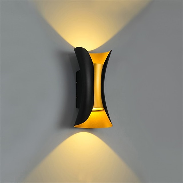 1-ljus 20cm utomhus led vägglampa flerfärgad upp och ner belysning ...