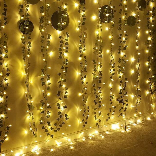 Elegant Wedding Reception Party Artificial Plants LED String Light 2M ...