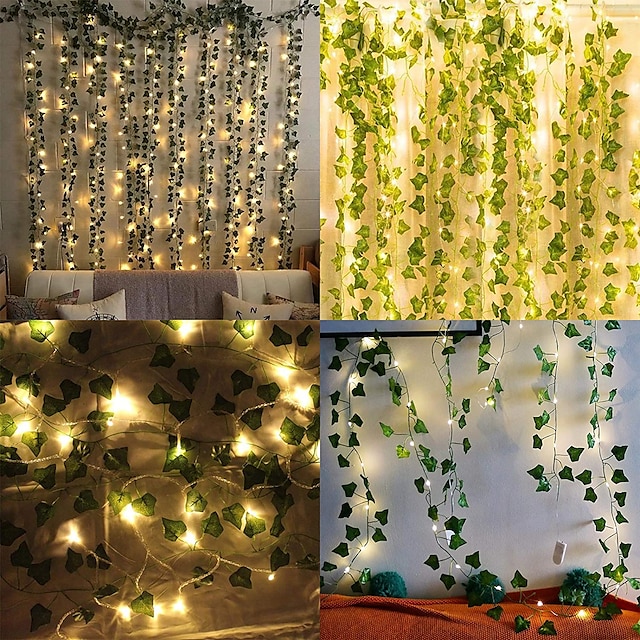 Elegant Wedding Reception Party Artificial Plants LED String Light 2M ...