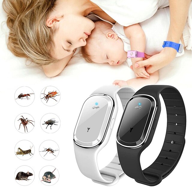 Portable Mosquito-Killer Physical Repellent Smart Watch Ultrasonic ...