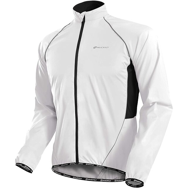 Nuckily Men's Cycling Jacket Rain Jacket Packable Waterproof Windproof ...