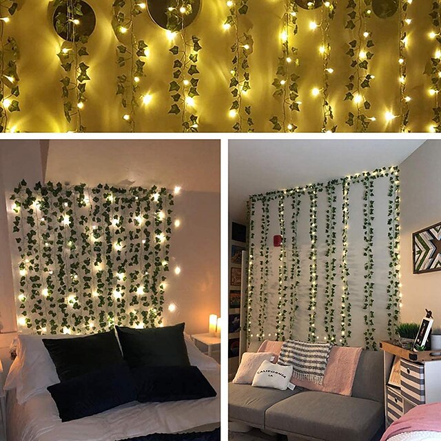 Elegant Wedding Reception Party Artificial Plants LED String Light 2M ...