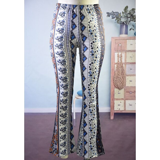 Retro Vintage 1960s Hippie Long Length Dude Funk Bell Bottom Pants ...