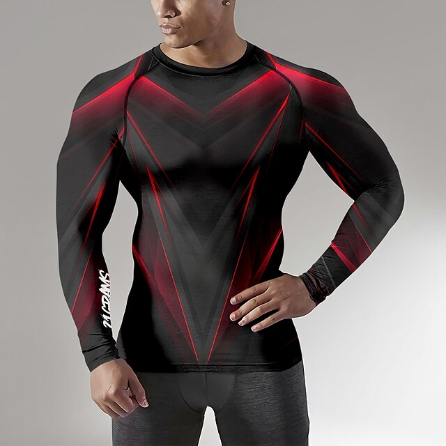 Homme Vetement Musculation T Shirt Compression Chemise de course ...