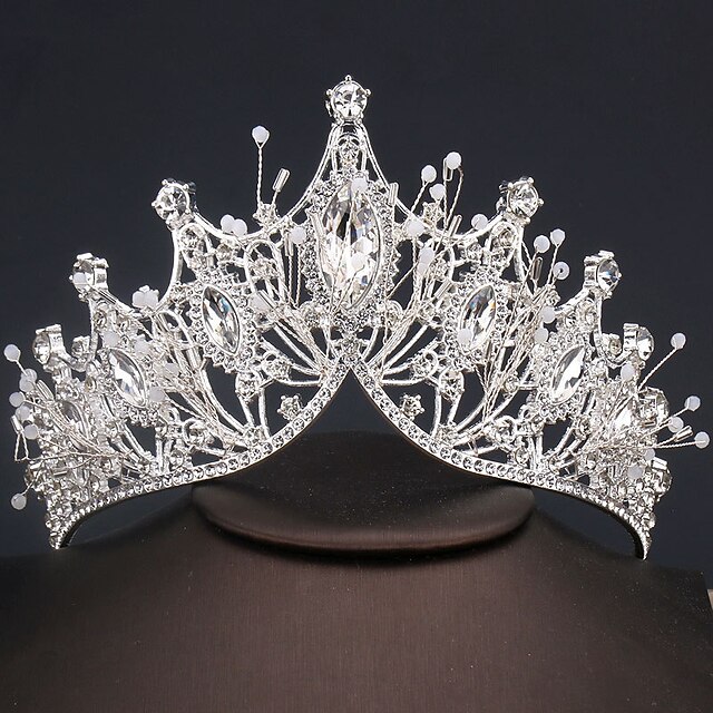 Rhinestone Alloy Big Crown Handmade Accessories Atmospheric Styling ...