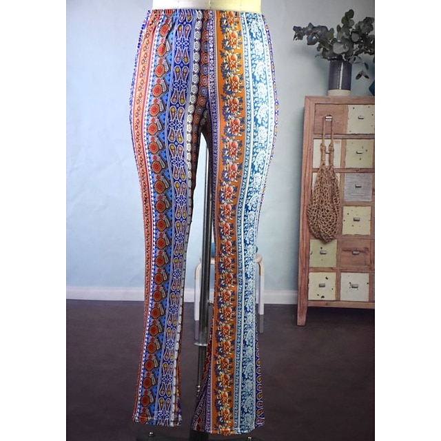 Retro Vintage 1960s Hippie Long Length Dude Funk Bell Bottom Pants ...