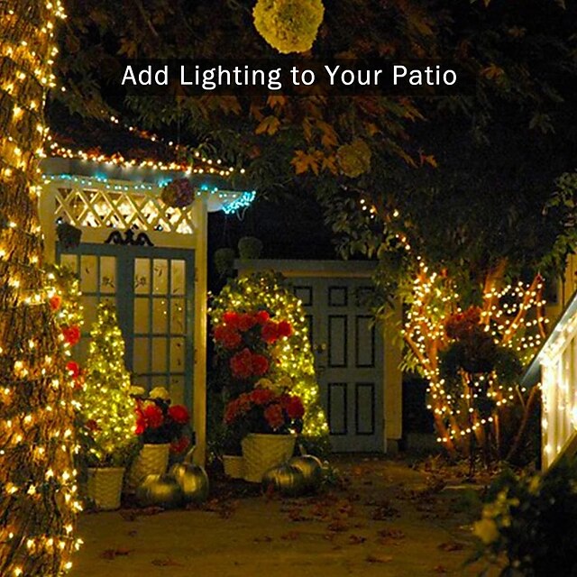 Outdoor Waterproof Solar LED String Lights 5M-20LEDs 7M-50LEDs 12mM ... Outdoor Waterproof Solar LED String Lights 5M-20LEDs 7M-50LEDs 12mM ...