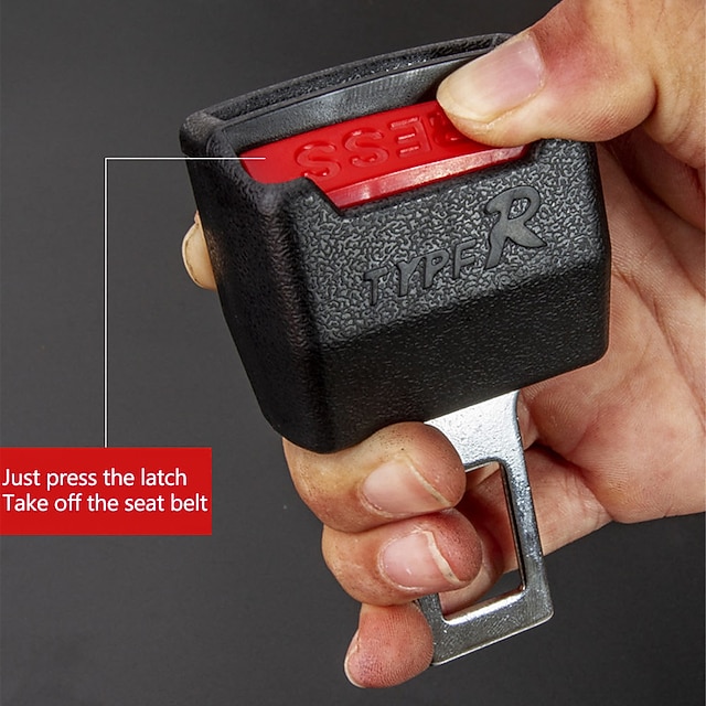 2 Pack Car Seat Belt Clip Extension Plug Seat Belt Extenders for Cars ...