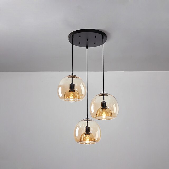 75/35 cm Globe Design Cluster Design Pendant Light LED Metal Vintage ...