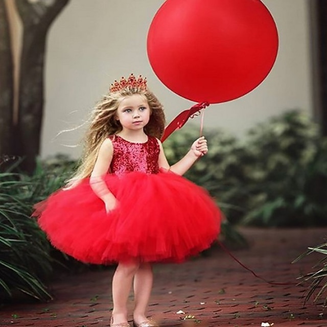 Kids Toddler Girls' Dress Solid Colored Sleeveless Performance Party ...