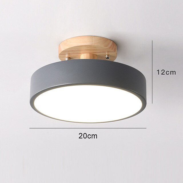 20 cm Ceiling Lights Geometric Shapes Flush Mount Lights Metal Painted ...