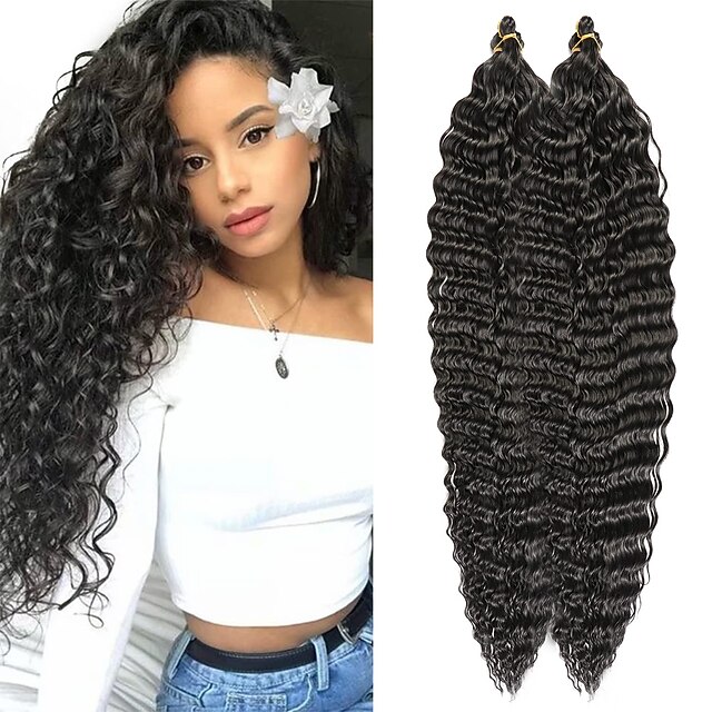 Ocean Wave Crochet Hair Extensions 6Pack 30Inch Deep Wave Curly Braids ...